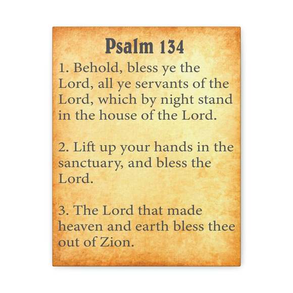 Express Your Love Gifts | Art | Scripture Sign Psalm 34 Chapter Gold Bible Canvas Christian Wall ...